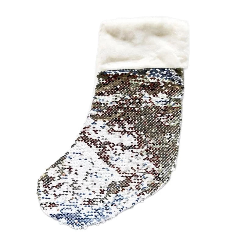 Silver Sequin Sublimation Christmas Stocking – BLANKO BLANKS